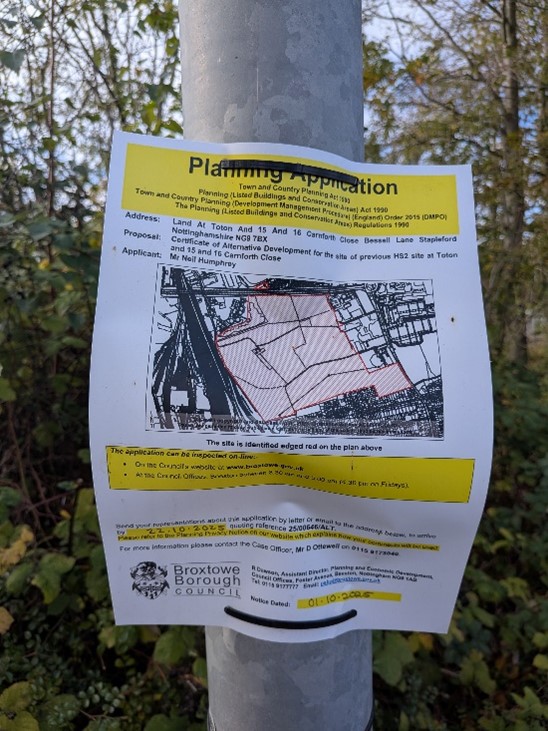 Planning Notice | CTTC Forum